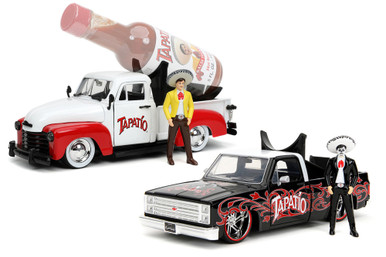 Tapatio 2-Pack - 1953 Chevy Pickup Truck & 1985 C10 w/Charro Man Figure ...