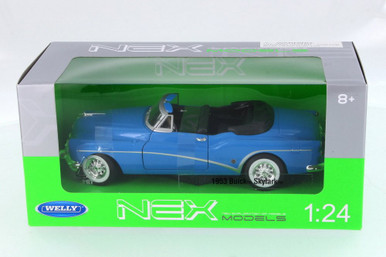 1953 Buick Skylark Convertible, Royal Blue - Welly 24027C-BL - 1/24 ...