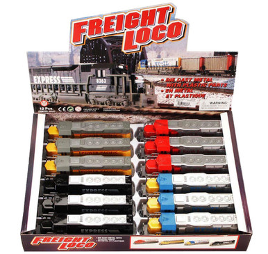 Freight Locomotive Diecast Package - Box of 12 6.75 Inch Scale Diecast ...