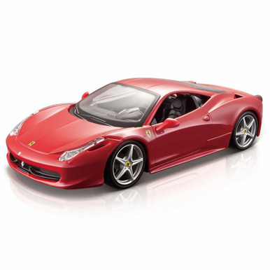 Ferrari 458 Italia, Red - Bburago 26003 - 1/24 scale Diecast Model Toy ...