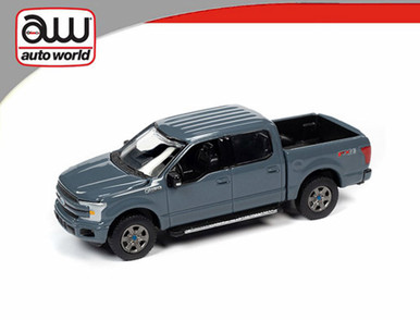 2019 Ford F-150 Lariat, Gray - Auto World AWSP041-24A - 1/64 scale ...