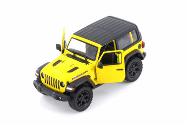 2018 Jeep Wrangler Rubion, Yellow - Kinsmart 5412DAB - 1/34 scale ...