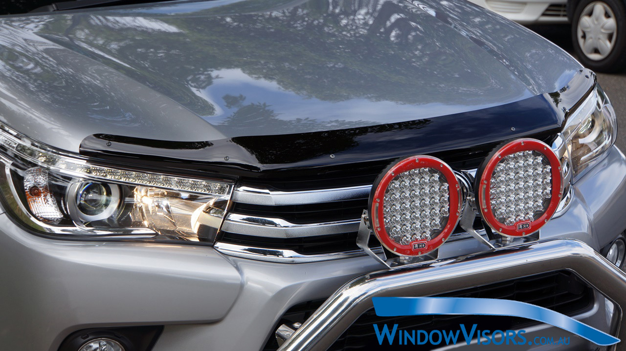 Premium Style Bonnet Protector - Tinted - for Toyota Hilux 2015-2020 ...