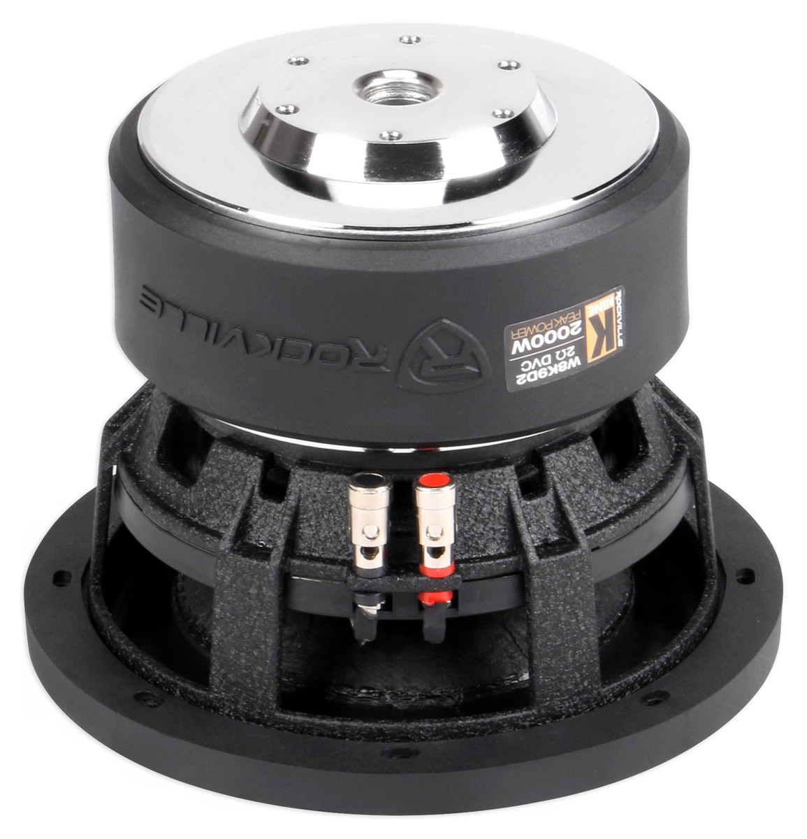 Rockville W8K9D2 8" Inch 2000w Car Audio Subwoofer Dual 2-Ohm Sub CEA ...