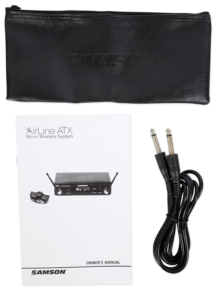 SAMSON AirLine AWX Wind Instrument Wireless Horn Microphone+Headphones ...