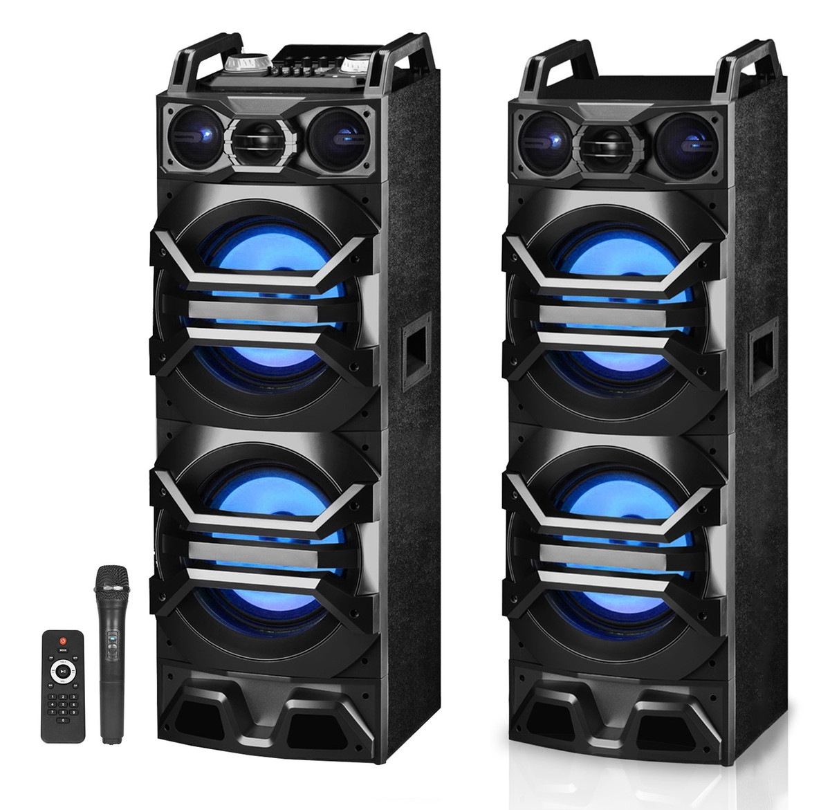 Technical Pro Dual 10" 3000w Home Theater Bluetooth Speakers w/USB/SD ...