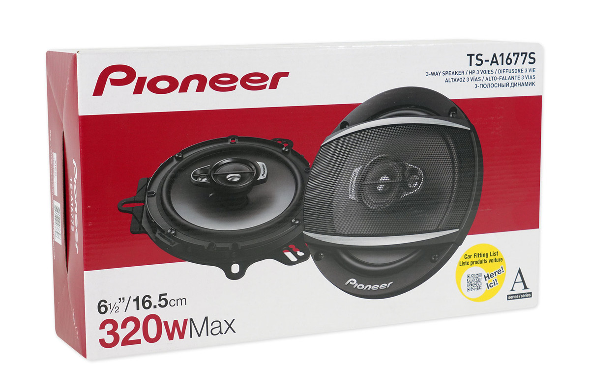 Pair Pioneer TS-A1677S 6.5" 3 Way Car Audio Speakers 320 Watts 47.95