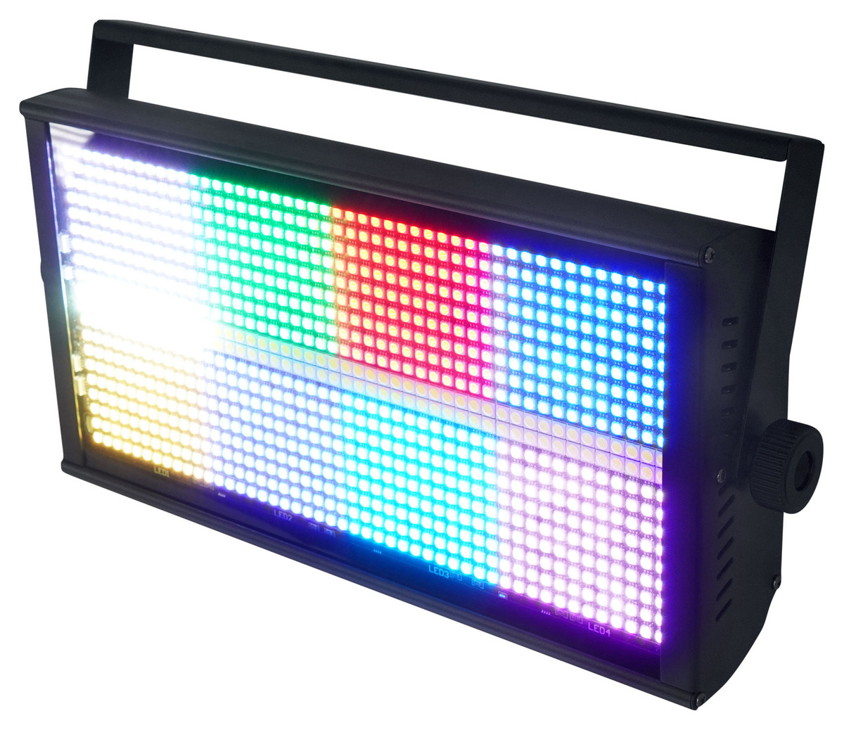 (3) Rockville STAGE PANEL 864 LED RGB Pro Stage Wash Lights+Strobe ...