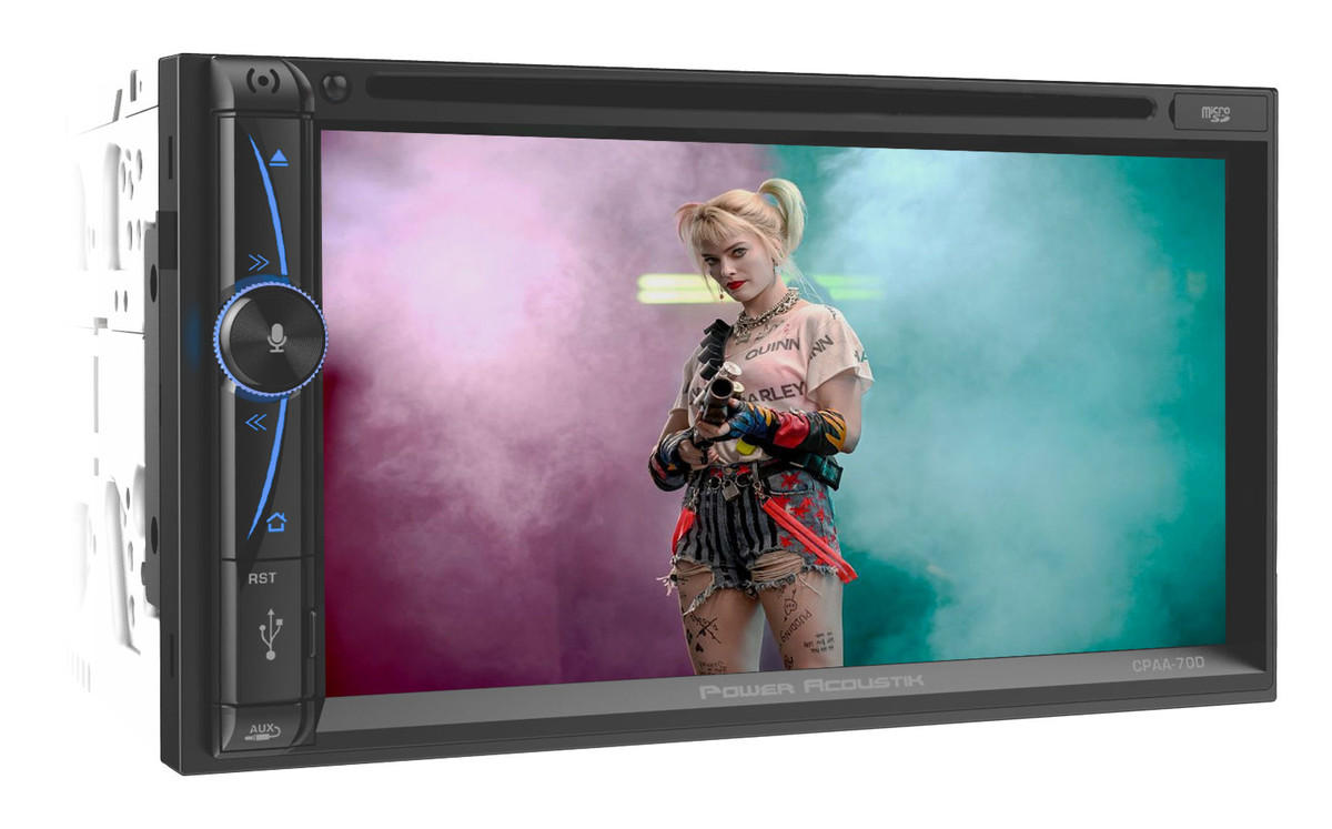 Power Acoustik CPAA-70D 7" DVD/Carplay/Android/Bluetooth Car Receiver ...