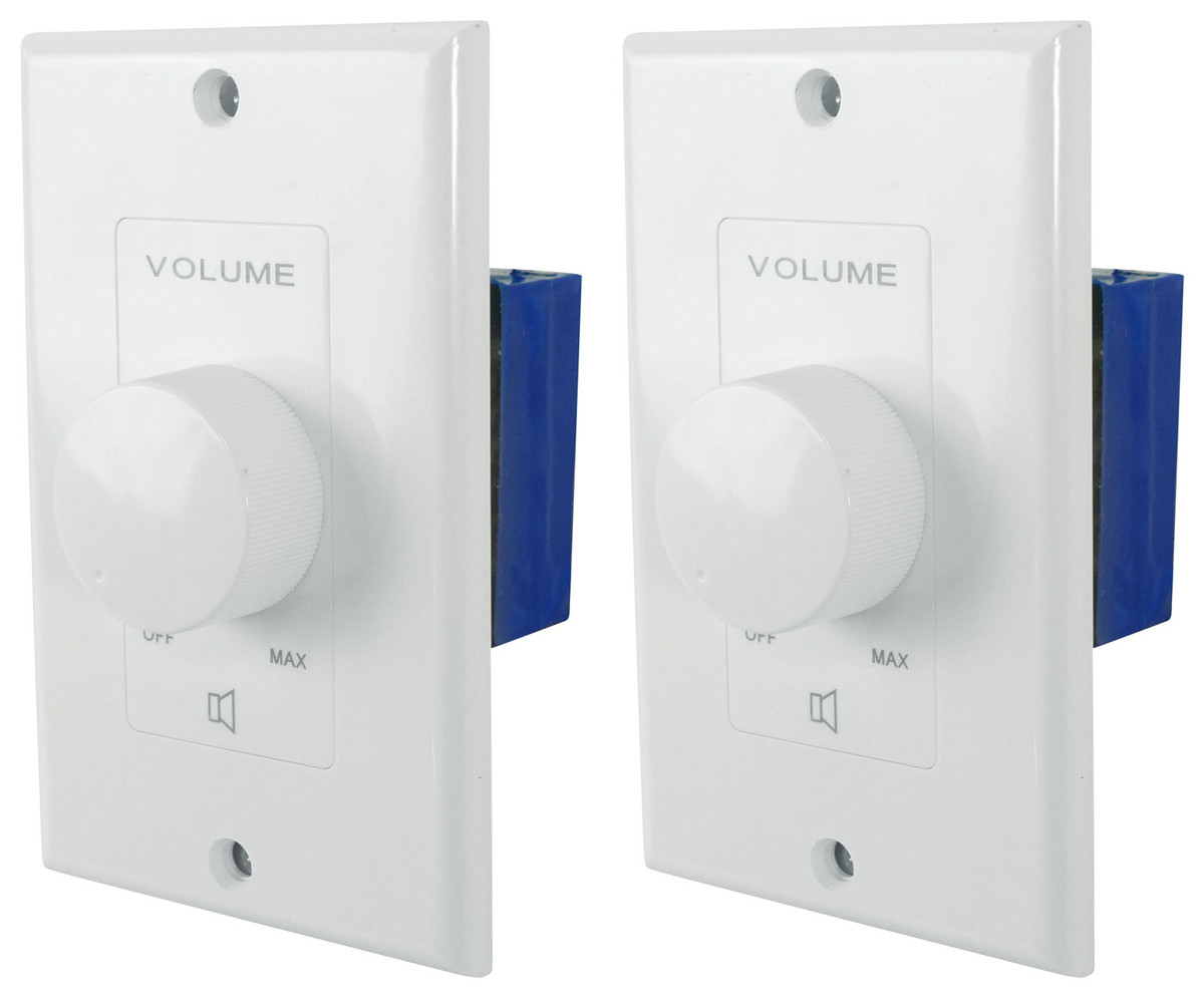 2 Rockville VOL70200 White 200w 70v Wall Volume Controls Zone ...