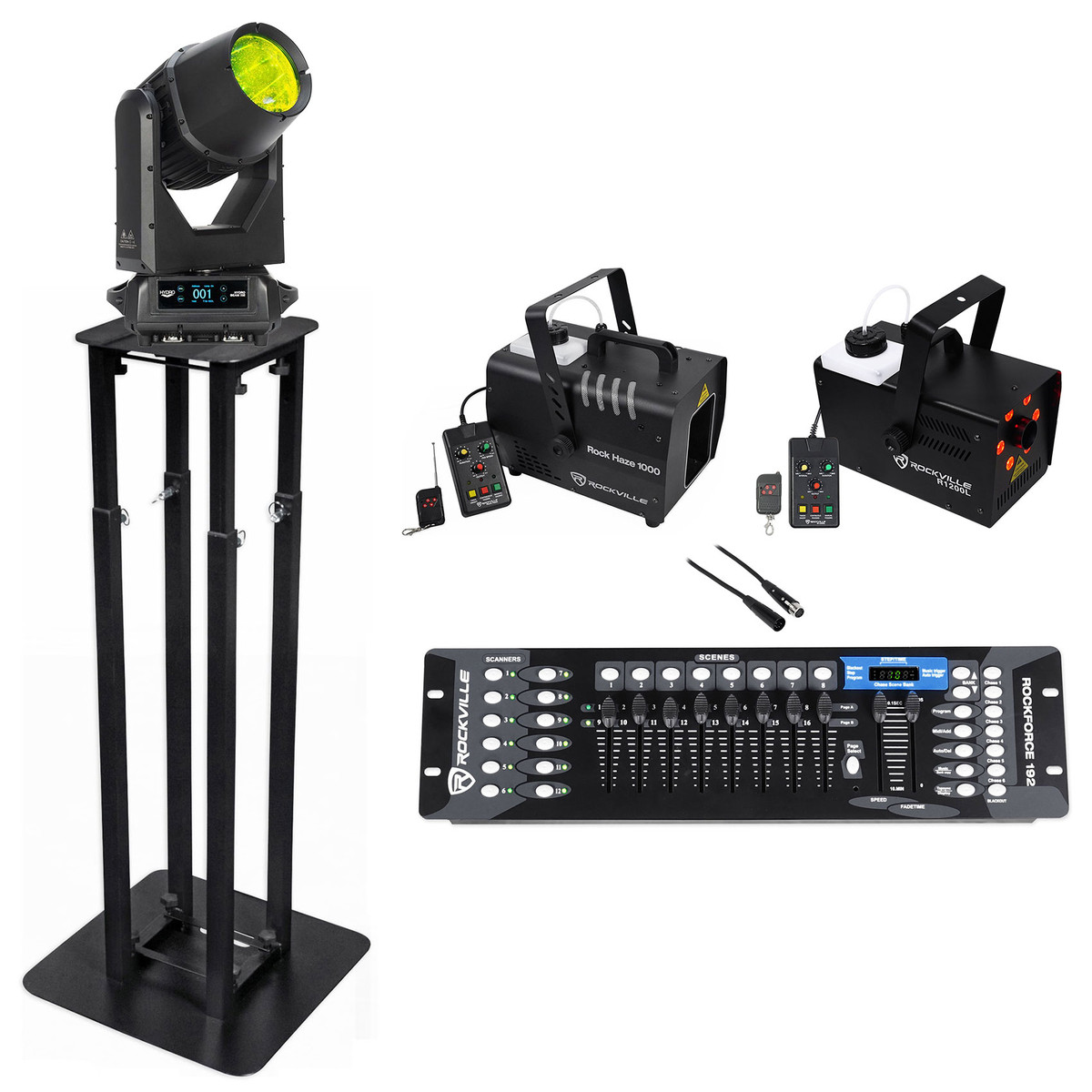 American DJ Hydro Beam X12 Outdoor Moving Head Light+Stand+DMX ...