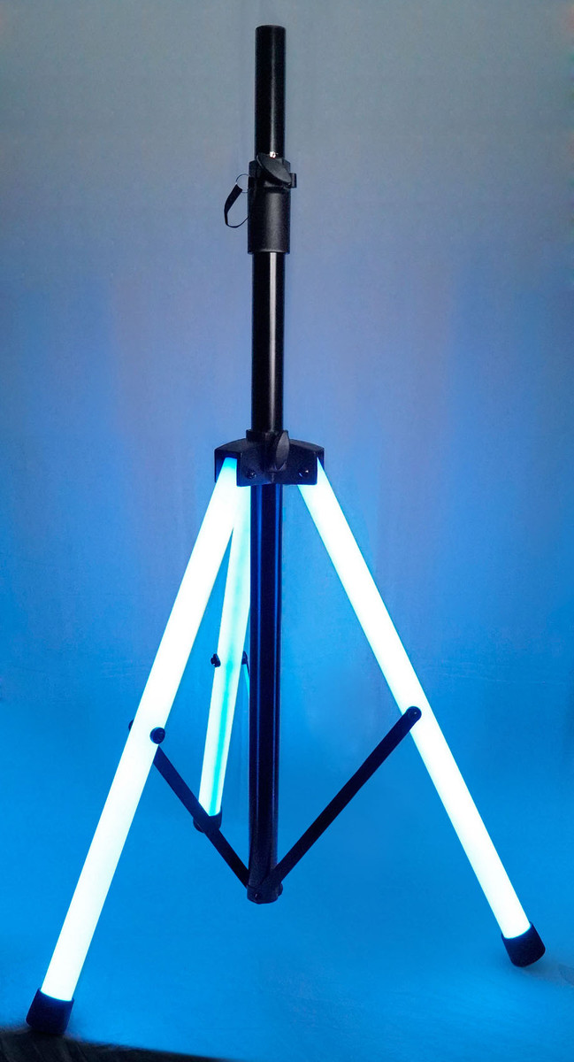 American DJ LED Tripod Speaker Stand w/LED's + Remote For Backyard ...