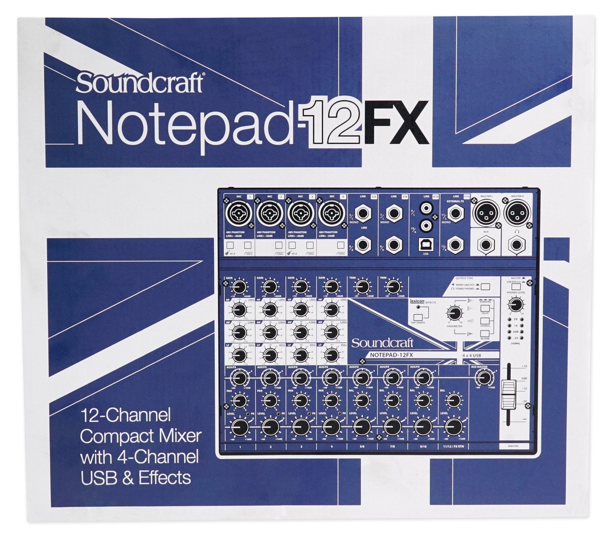 Soundcraft Notepad-12FX 12-Ch Soundboard Mixing Console Mixer For ...