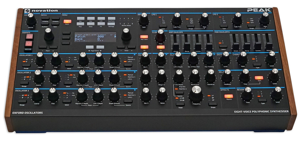 Novation Peak 8-Voice Desktop MIDI USB Polyphonic Synthesiser 4 MAC or ...