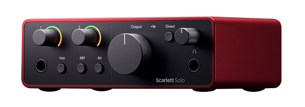 Focusrite Scarlett Solo 4th Gen Studio Recording USB Audio Interface ...