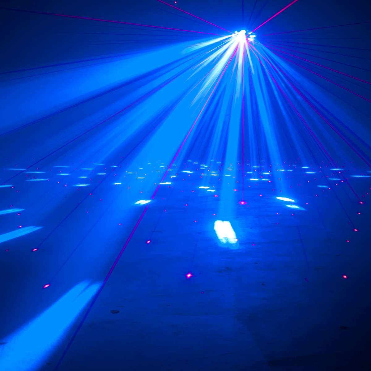 American DJ STINGER II RGBAWP+UV LED DMX Moonflower/Laser/Strobe Effect ...