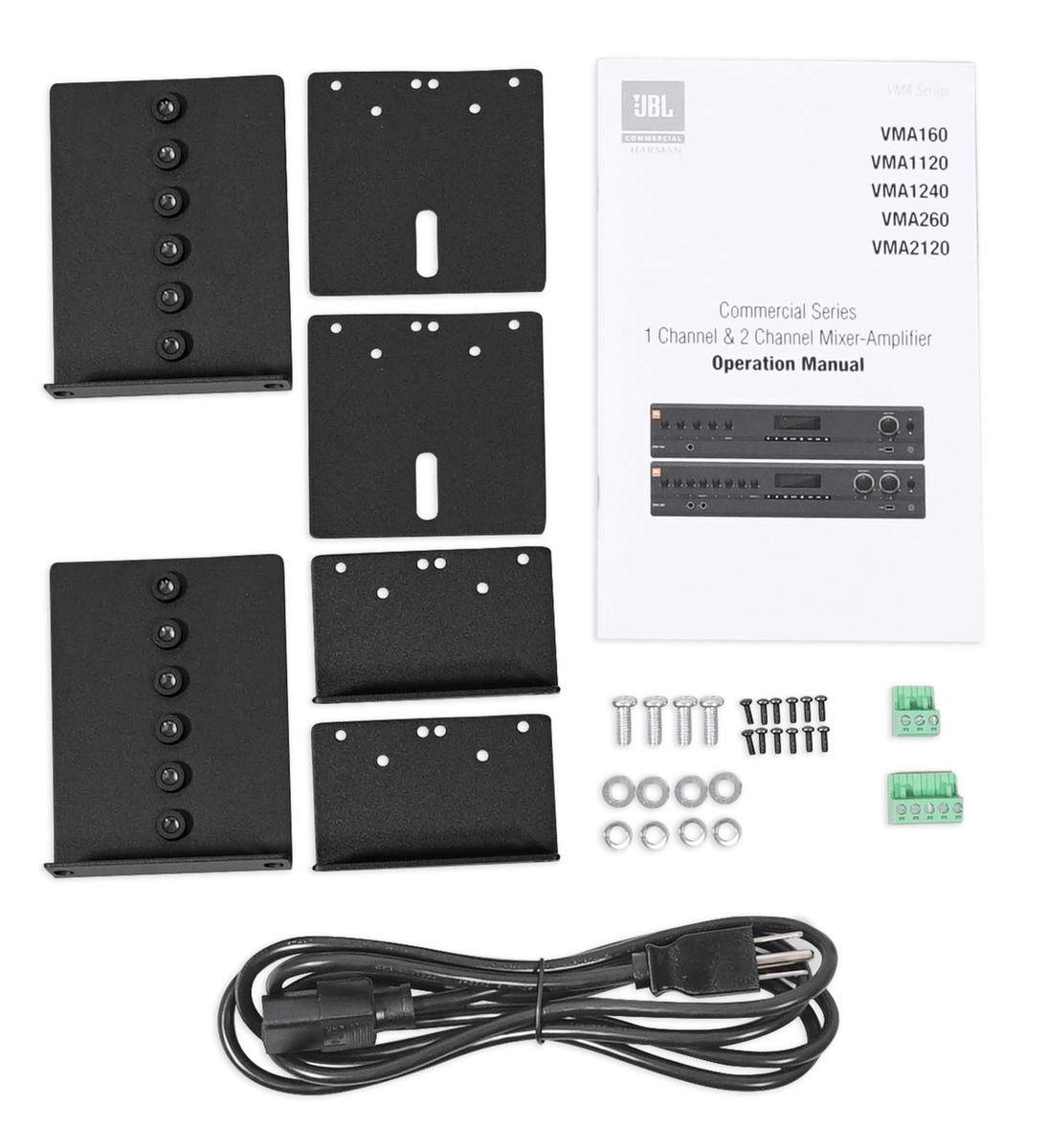 JBL VMA1120 Commercial/Restaurant 120W Bluetooth Amplifier+Black Wall ...