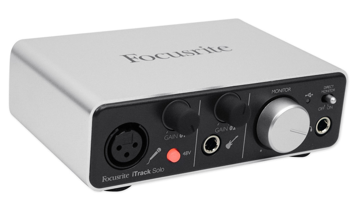 Focusrite ITRACK SOLO LIGHTNING USB Recording Interface+Free Samson ...