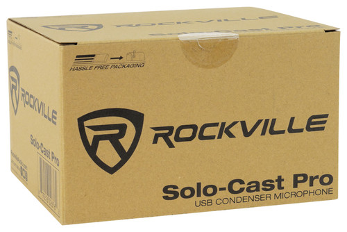 Rockville Solo-Cast Pro USB Microphone Mic w/ Interface+Stand+AKG ...