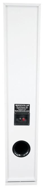 (2) Rockville RockTower 68W White Home Audio Tower Speakers Passive 8 Ohm 194.9