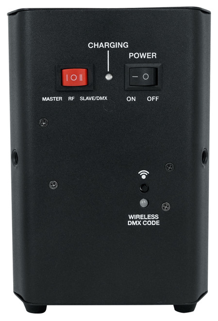 5 Rockville RF WEDGE BLACK RGBWA+UV Battery Wireless DMX DJ Up Lights ...