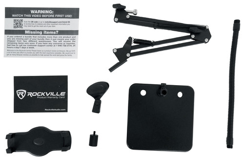 Rockville Solo-Cast Pro USB Computer Microphone Zoom Mic+Dual Desktop ...