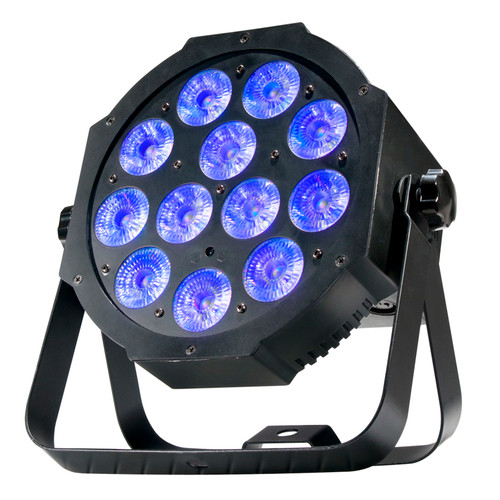 10) American DJ ADJ MEGA 64 PROFILE PLUS RF 12x4W RGB+UV DMX Par Can Wash Lights - Rockville Audio