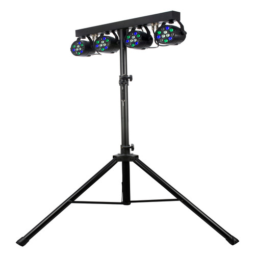 (2) Eliminator Mini Par Bar Lighting Systems w/4xLED Par Lights+Stand ...