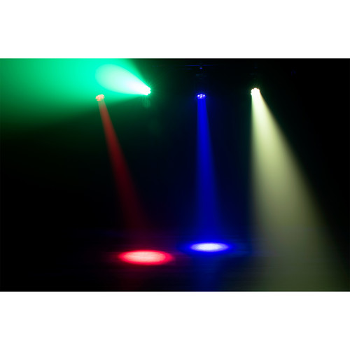 (4) Eliminator Stealth Wash Zoom 7 x 12Watt RGBW LED DMX Moving Head ...