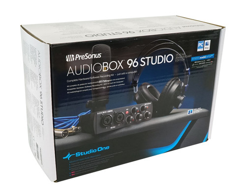 Presonus Audiobox 96 Studio Black USB Interface+Headphones+Mic 25th ...
