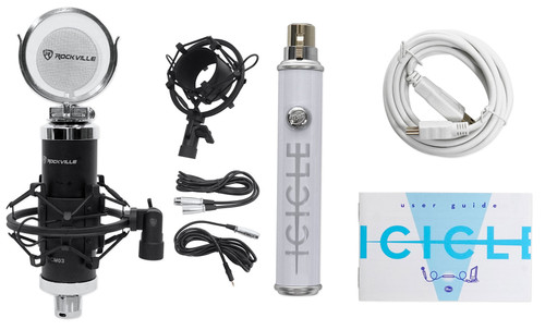 Rockville RCM03 Gaming Twitch Stream Recording USB Microphone+Mic ...