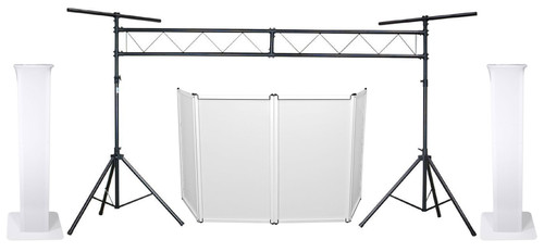 Rockville RTP32W Totem Moving Head Light Stand+Black+White Scrims+Carry ...