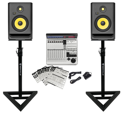 Mackie MCU Pro 8-channel DAW Controller w/ USB/MIDI+(2) KRK 7" Monitors ...