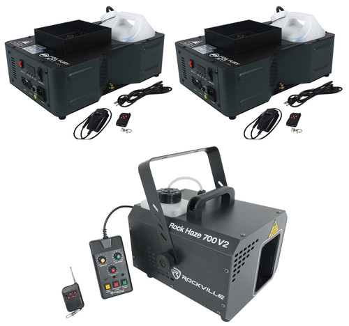 American DJ Fog Fury Jett 700W Vertical Fog Machine w/12 LED's+700 CFM ...