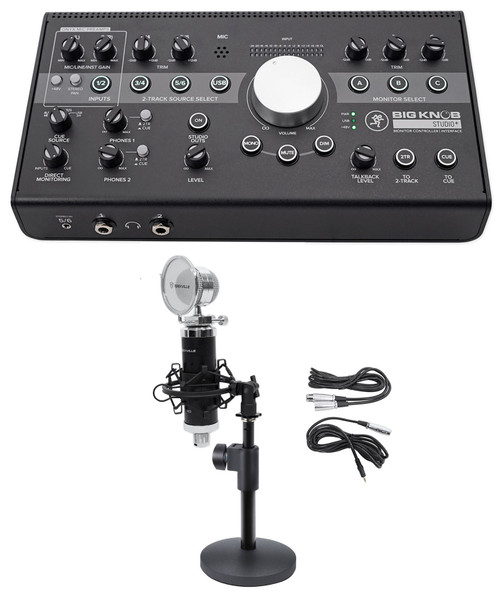 Mackie Big Knob Studio + Plus Monitor Controller Interface+Microphone ...
