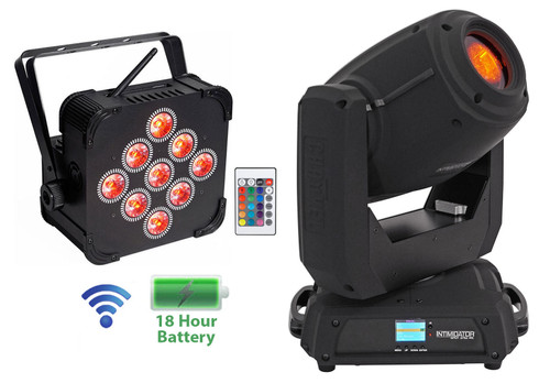 Chauvet DJ Intimidator Spot 375Z IRC Moving Head Light+Wireless Wash ...