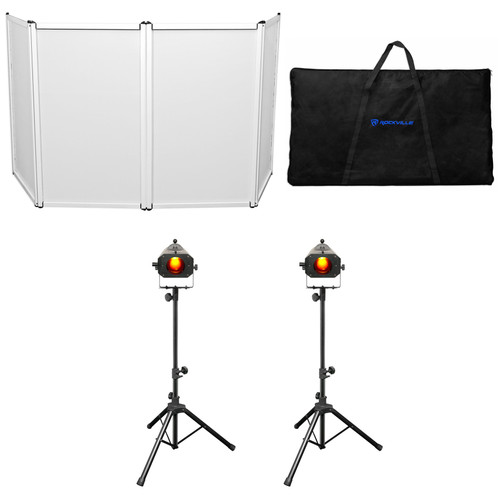 (2) Chauvet DJ LED Followspot 75ST DMX/Manual Focused Lights+Stands ...