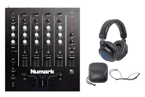 Numark M6 USB 4-Channel Pro DJ Mixer w/ USB Interface M6USB ...