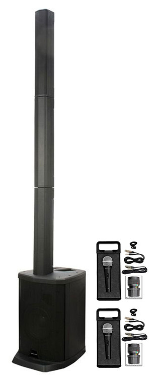 AMERICAN AUDIO APX CS8 Line Array DJ/PA Speaker System w/Bluetooth+Sub+ ...