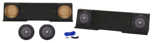Dual 10" Kicker Subwoofers+Sub Box Enclosure For 88-98 GMC Chevrolet ...