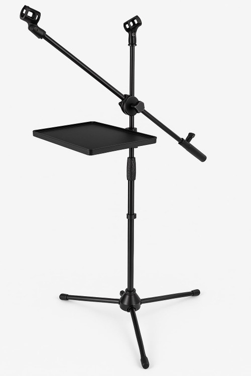 Rockville GIGSTAND DUAL Microphone Stand with (2) Mic Clips and ...