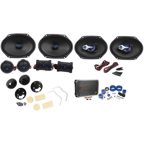 Rockville RV68.2K 6x8 Component Speakers + RV68.3 6x8 Speakers ...
