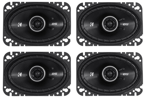 (4) Kicker 43DSC4604 DSC460 240 Watt 4x6 2-Way Car Stereo Speakers DS460