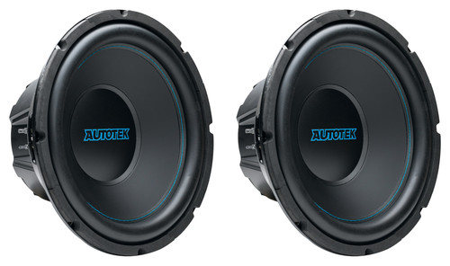 (2) Autotek ATK12D4 12" Car Audio Subwoofers 800w Peak/400w RMS Subs ...