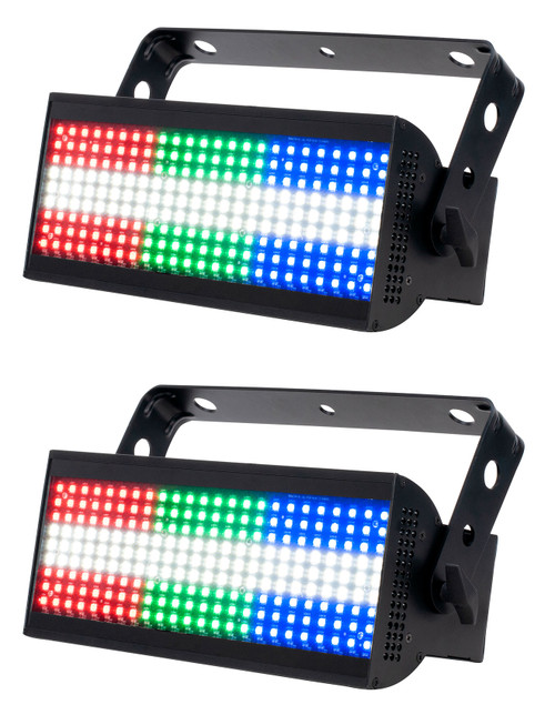 (2) American DJ ADJ JOLT 300 RF RGB+CW SMD LED DMX Blinder/Strobe ...