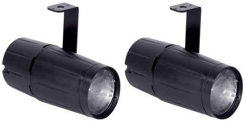 (2) American DJ PINSPOT LED II 3W Compact Cool White LED Pinspot Stage ...