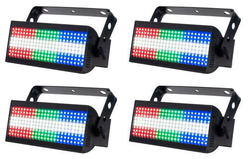 (4) American DJ ADJ JOLT 300 RF RGB+CW SMD LED DMX Blinder/Strobe ...