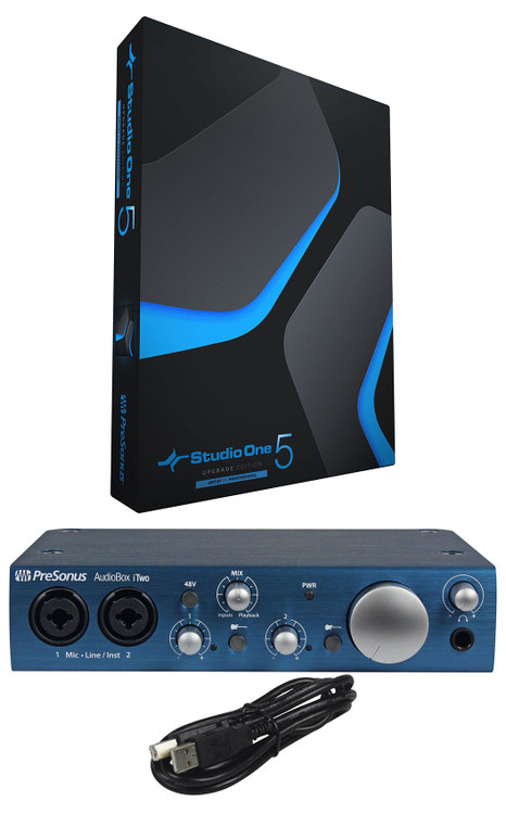Presonus Audiobox iTwo 2X2 USB iPad/PC/Mac Recording Interface+Software ...