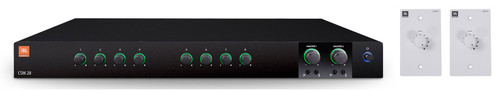 JBL CSM 28 Commercial Mixer/Preamp + (2) White Wall Volume Controllers ...