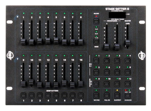 American DJ STAGE SETTER 8 16-Channel DMX Controller For Par Cans+Fog ...